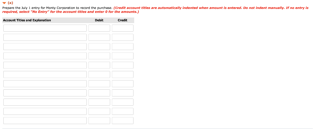 Solved Exercise 12-12 (Part Level Submission) On July 1, | Chegg.com