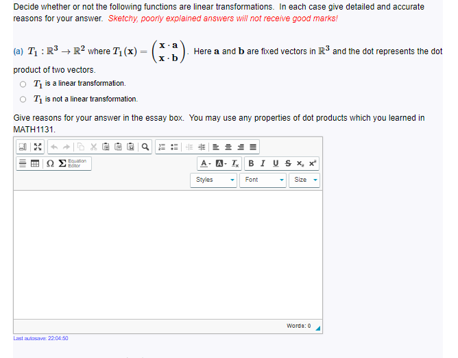 Solved Decide whether or not the following functions are | Chegg.com