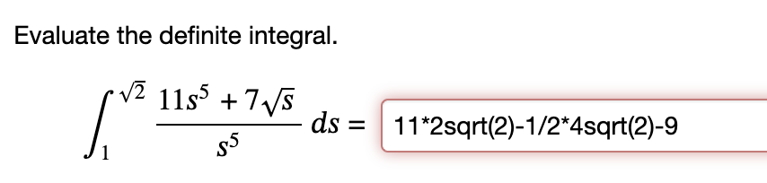 Solved Hint:First split the integrand into two fractions, | Chegg.com