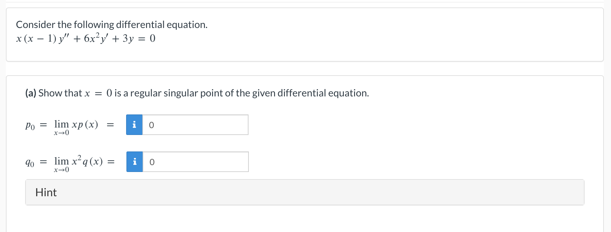 Solved Consider the following differential equation. | Chegg.com