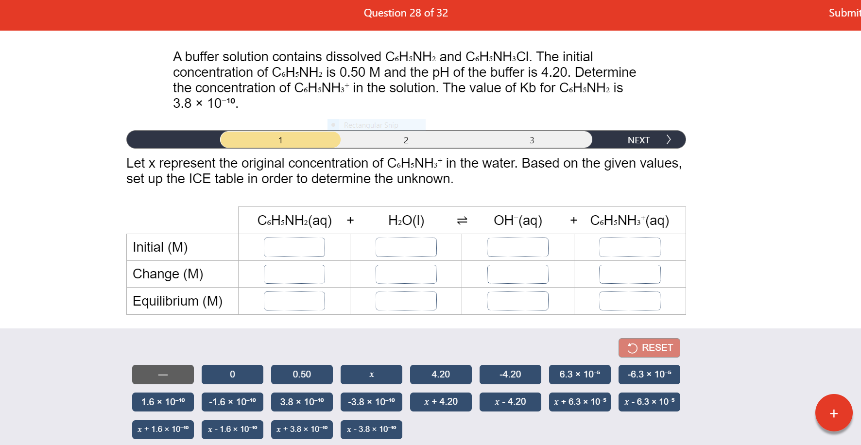 Solved Question 28 of 32 Submit A buffer solution contains | Chegg.com