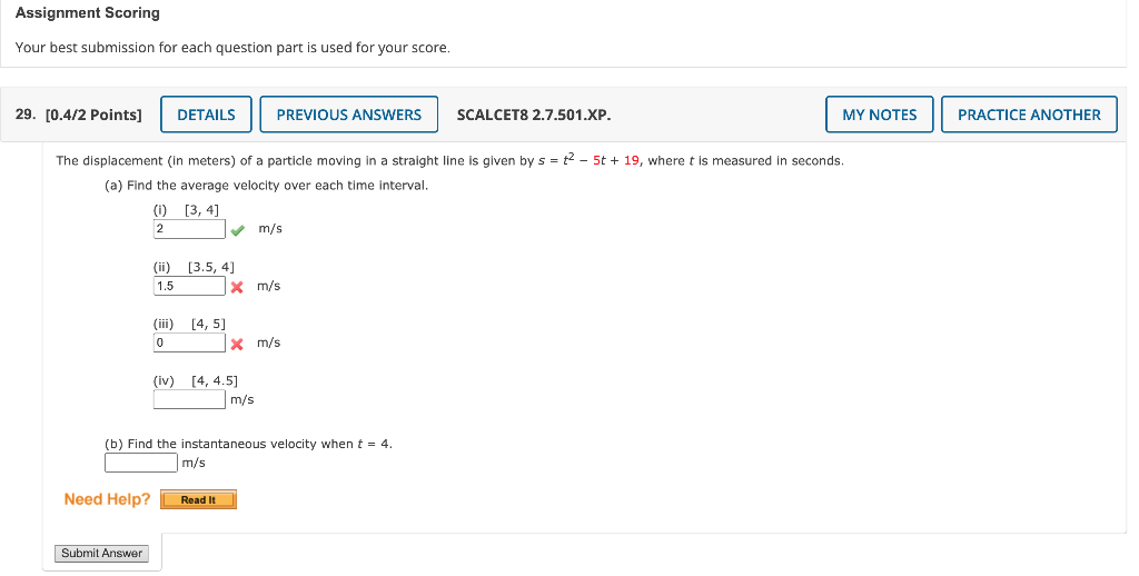 Solved Assignment Scoring Your best submission for each | Chegg.com