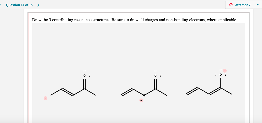 Solved Given the structure of the resonance hybrid, provide | Chegg.com