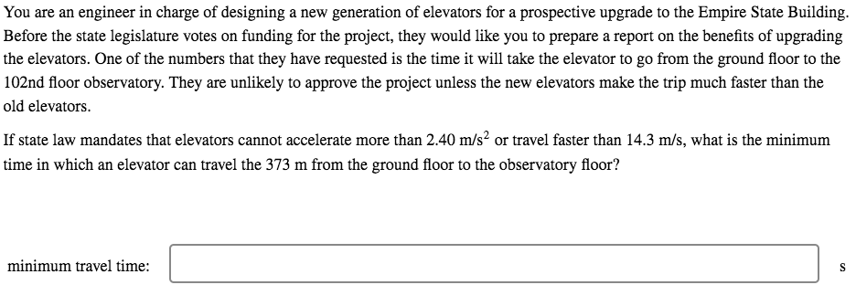 Solved You are an engineer in charge of designing a new | Chegg.com