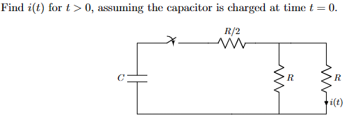 Solved Find v0(t) for t>0, assuming v0(0)=V0.Find i(t) for | Chegg.com Solved Find v0(t) for t>0, assuming v0(0)=V0.Find i(t) for | Chegg.com