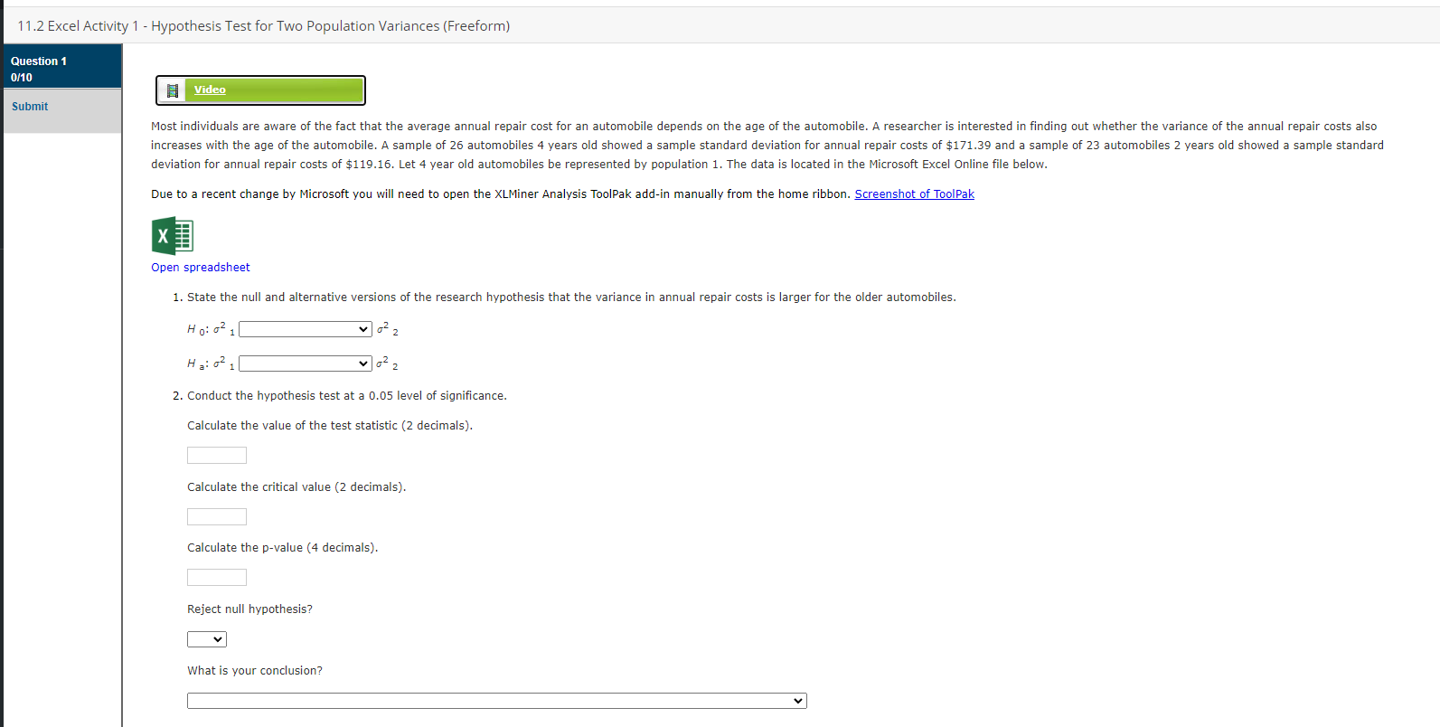 Solved File Home Insert Draw Page Layout Formulas Data | Chegg.com
