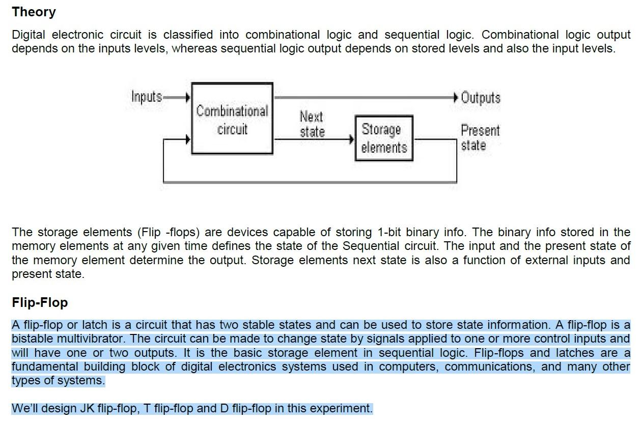Solved Objectives Familiarize with the analysis of Flip-Flop | Chegg.com