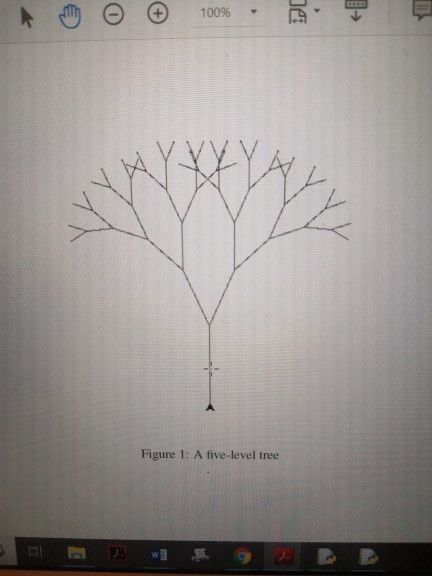Solved 9. Write a recursive function to draw a "tree" The | Chegg.com
