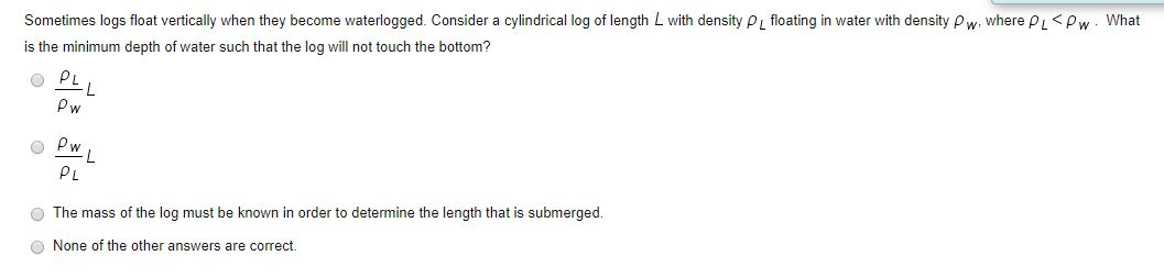 Solved You are holding a hollow, rigid sphere that floats on | Chegg.com