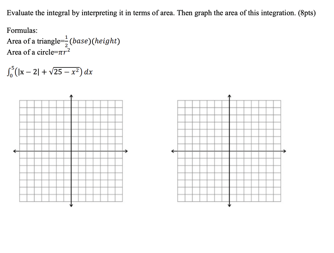 Solved Evaluate the integral by interpreting it in terms of | Chegg.com