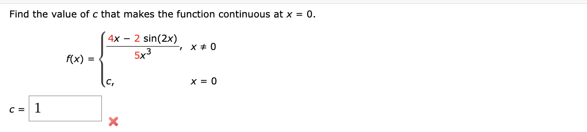 Solved Find the value of c that makes the function | Chegg.com