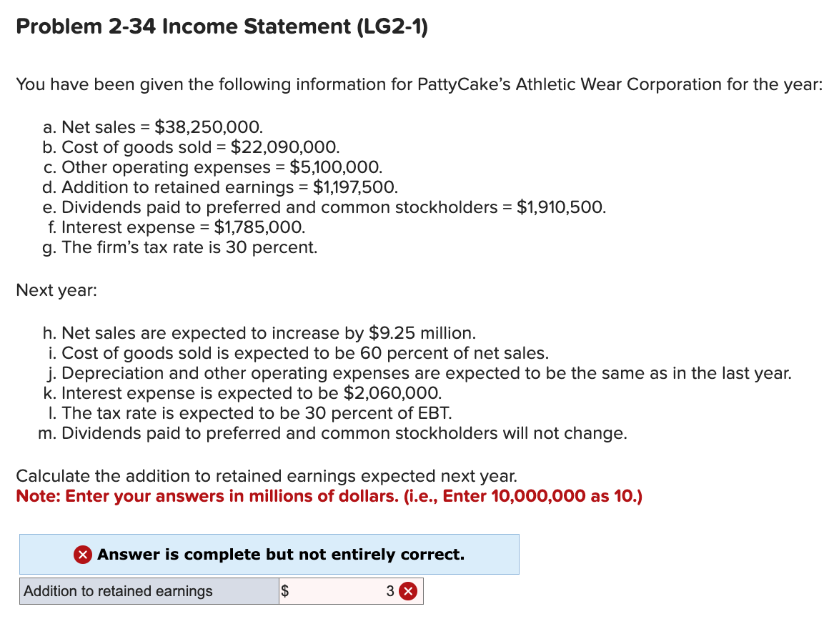 Solved Problem 2-34 ﻿Income Statement (LG2-1)You have been | Chegg.com