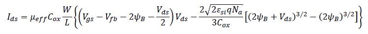 (1) Using the formula below, find the Ids equation of | Chegg.com
