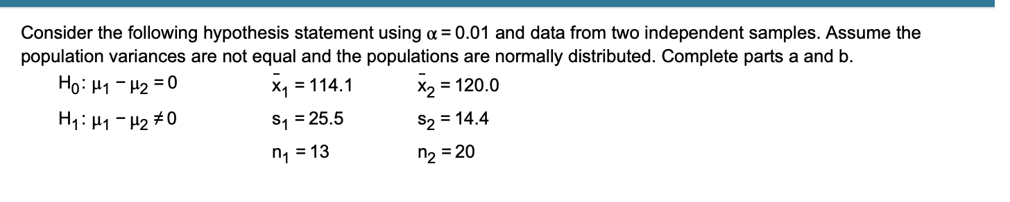 Solved a. Calculate the appropriate test statistic and | Chegg.com