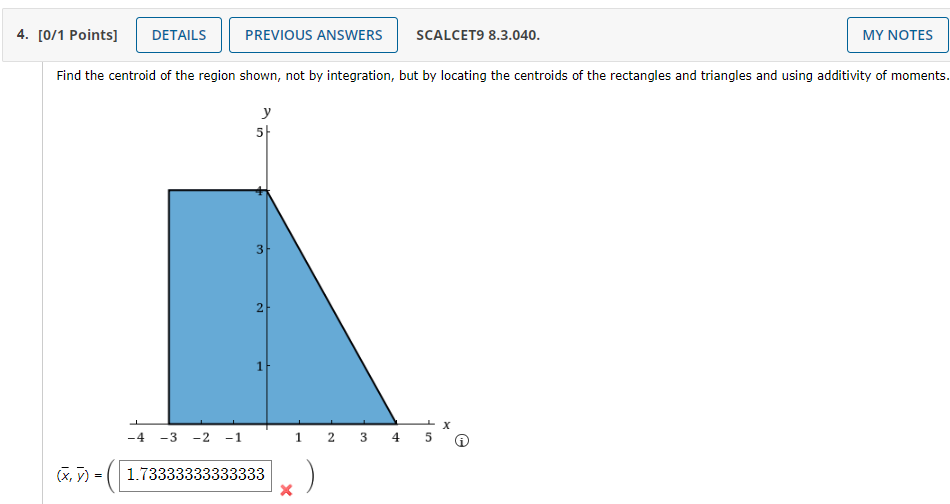 Solved 4. [0/1 Points] DETAILS PREVIOUS ANSWERS SCALCET9 | Chegg.com