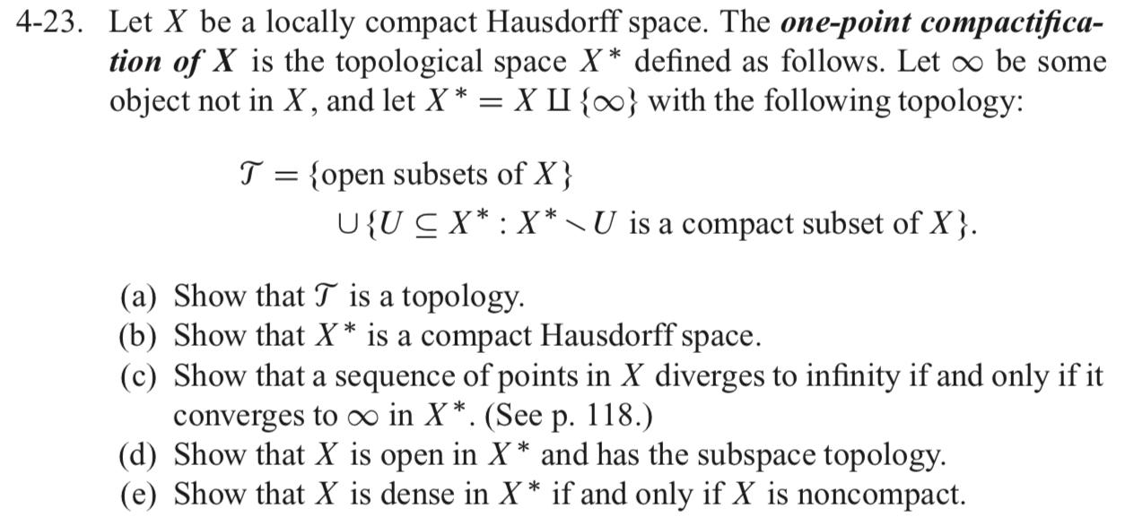 23. Let X be a locally compact Hausdorff space. The | Chegg.com