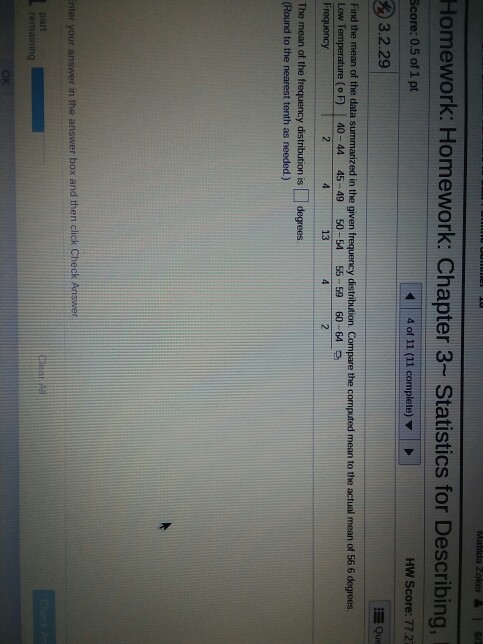 Solved Homework: Homework: Chapter 3-Statistics for | Chegg.com
