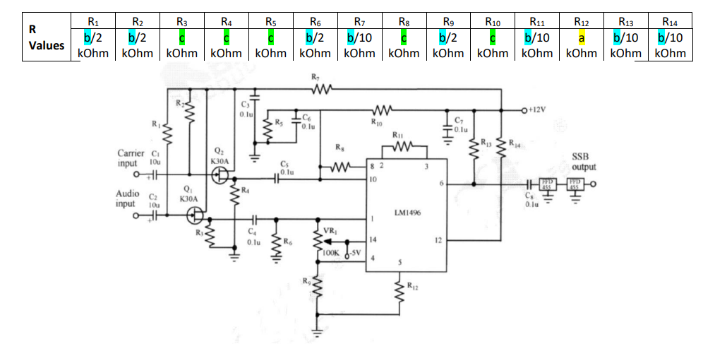 a=7b=5c= 1•Simulate the below circuit and report the | Chegg.com