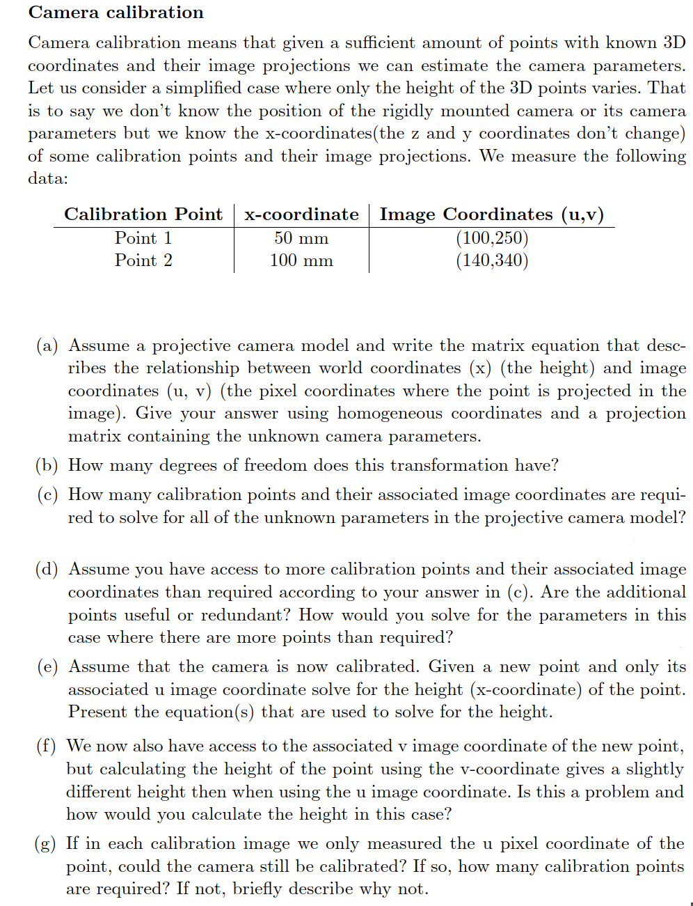 Solved Asking for help with detailed steps: Camera | Chegg.com