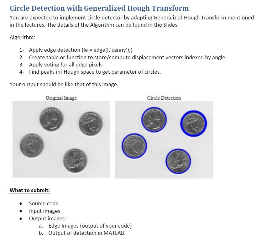Solved Circle Detection With Generalized Hough Transform You 