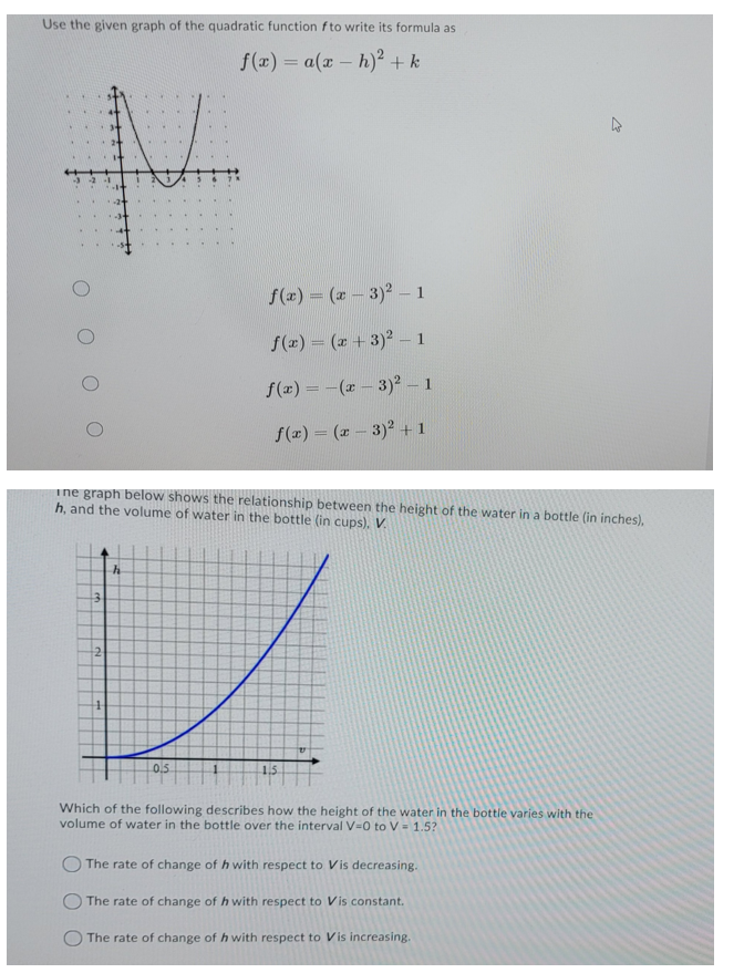 Solved Use the given graph of the quadratic function fto | Chegg.com