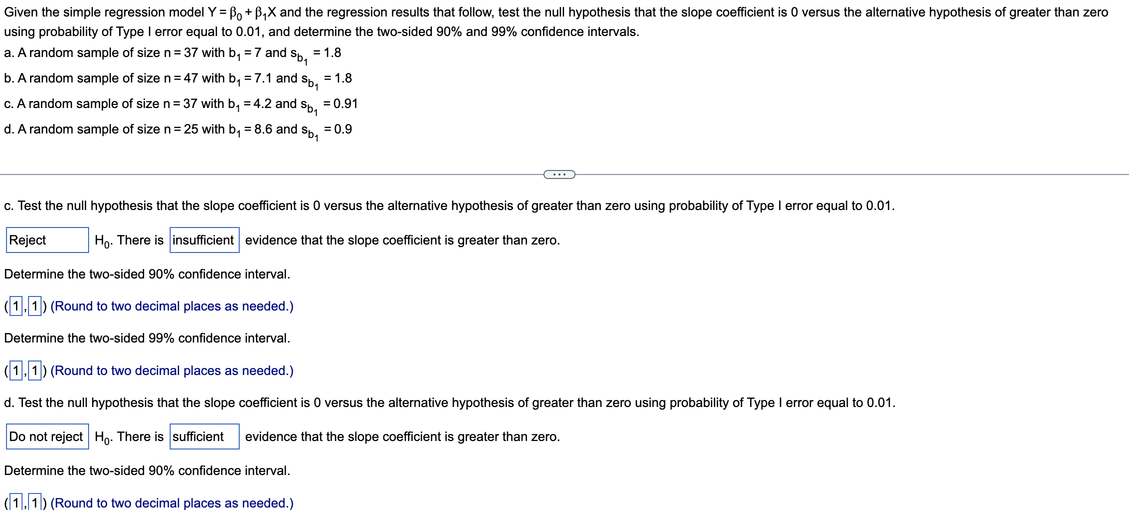 Solved Given the simple regression model Y=β0+β1X and the | Chegg.com