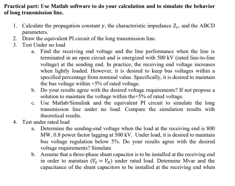 Solved Problem: A three-phase, 50 Hz,550−kV transmission | Chegg.com