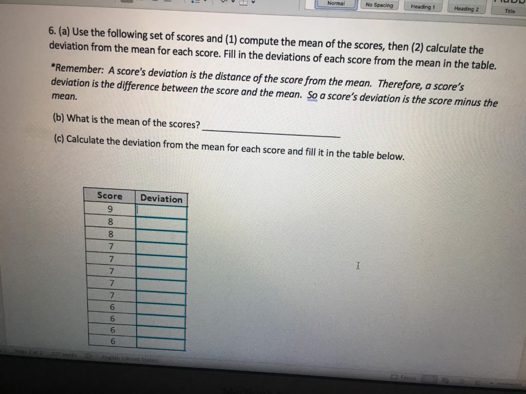 Solved Normal No Spacing Heading 1 Heading 2 Title 6. (a) | Chegg.com