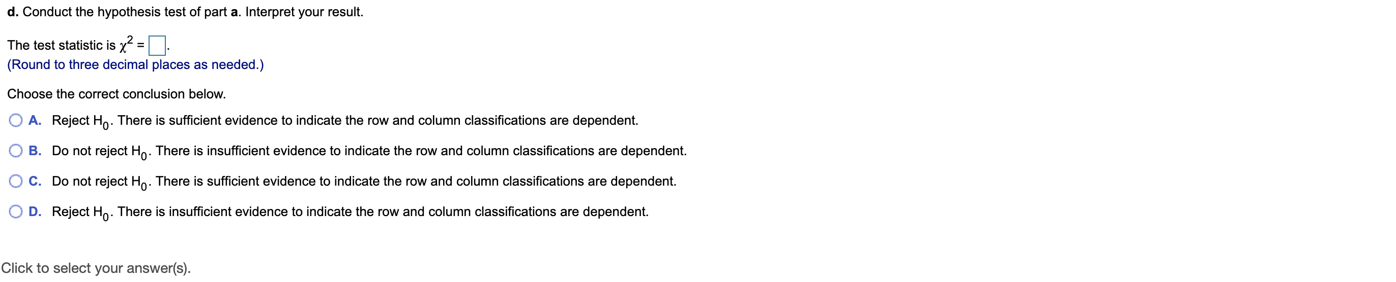 Solved Consider the 2x3 {i.e., r= 2 and c=3) contingency | Chegg.com