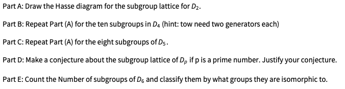 Solved Part A: Draw the Hasse diagram for the subgroup | Chegg.com