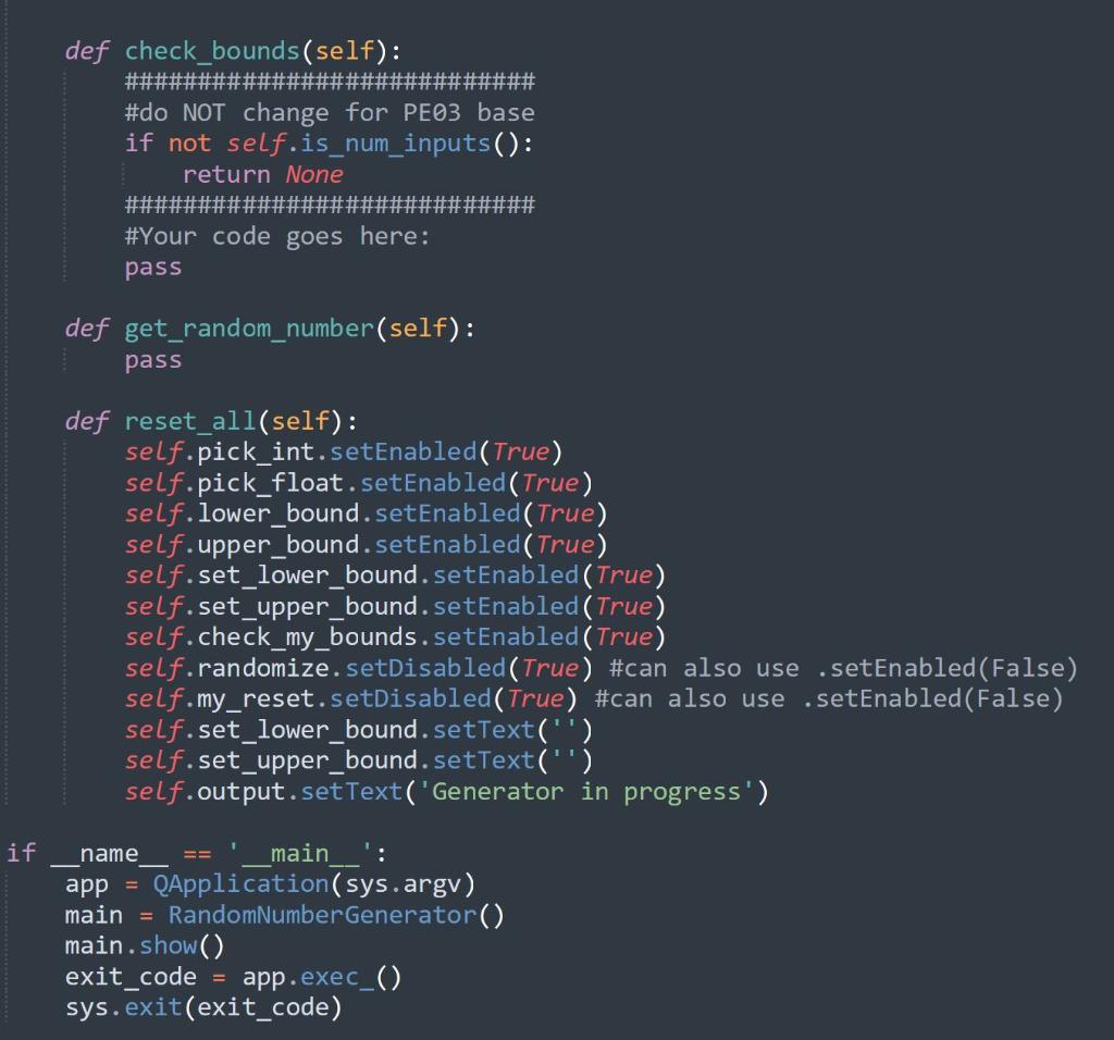 Solved I need help with the randomize functionality part, | Chegg.com