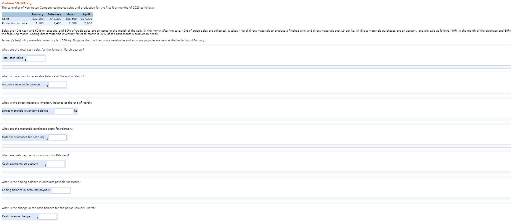 Solved Problem 10.39A a-g The controller of Harrington | Chegg.com