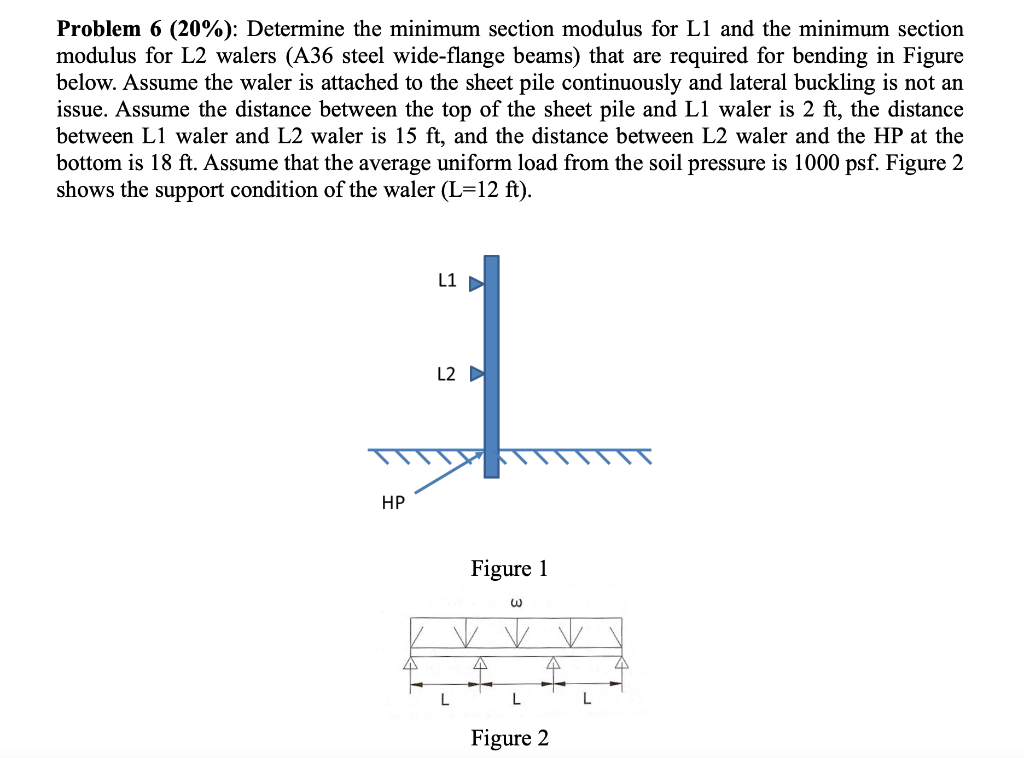 Problem 6 (20%): Determine the minimum section | Chegg.com