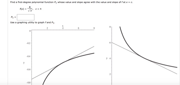 Solved Find a first-degree polynomial function P_1 whose | Chegg.com