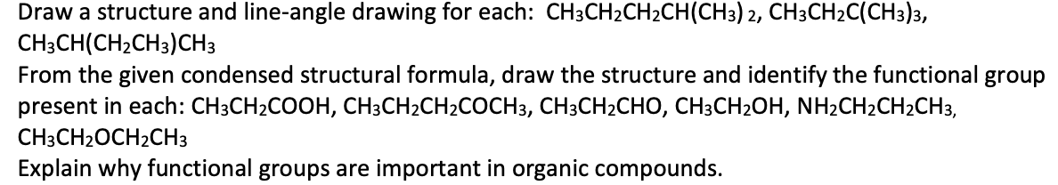 Solved Draw a structure and line-angle drawing for each: | Chegg.com