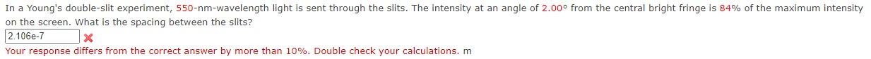 Solved In a Young's double-slit experiment, | Chegg.com