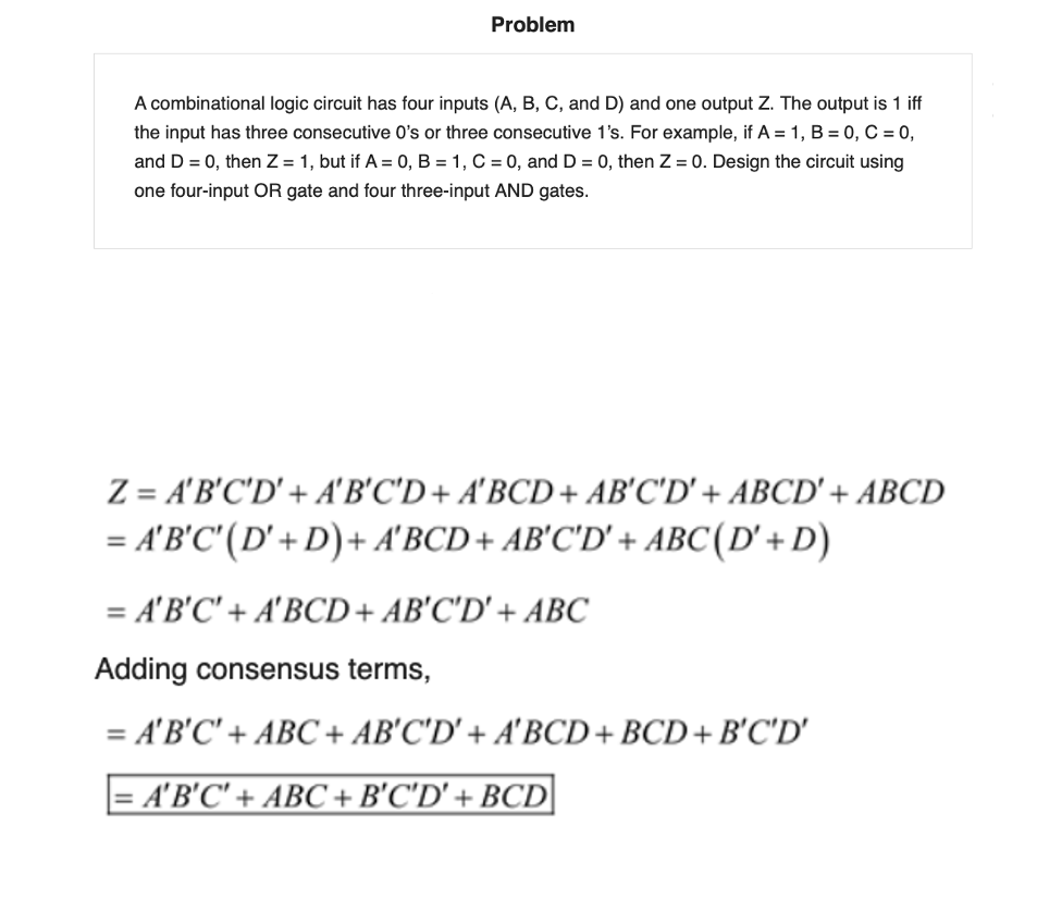Solved Digital Circuits Boolean Algebra Please Explain