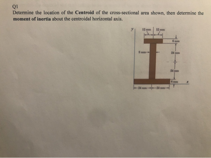 Solved determine the location of the centroid of the | Chegg.com