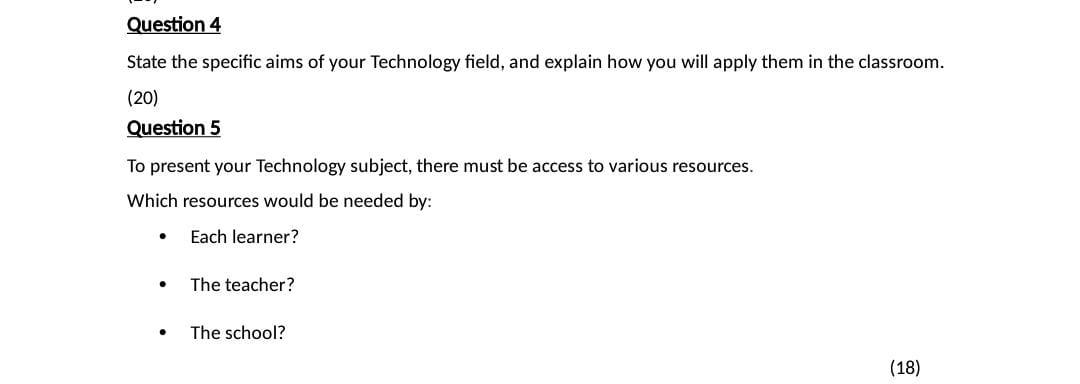State the specific aims of your Technology field, and | Chegg.com