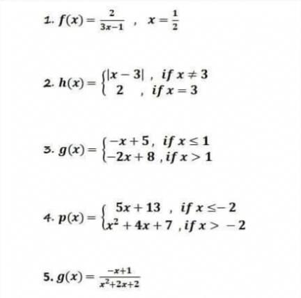 Solved Determine if each function is continuous, if not find | Chegg.com
