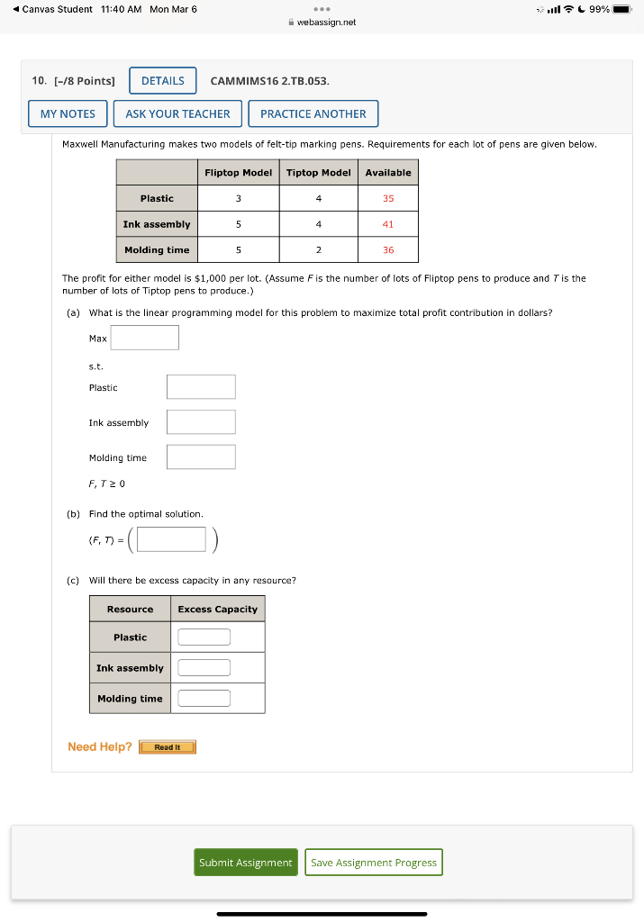 [-/8 Points] CAMMIMS16 2.TB.053. Maxwell | Chegg.com