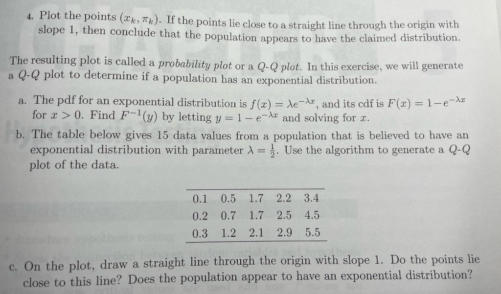 9. A normal quantile plot can be used to determine if | Chegg.com