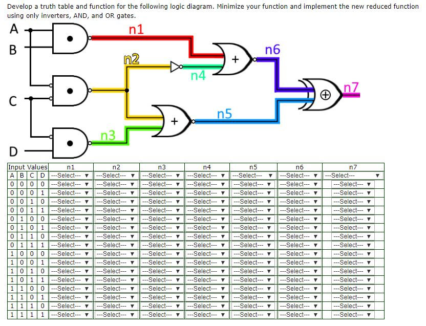 Solved Develop a truth table and function for the following | Chegg.com