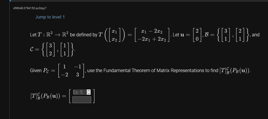 Solved Let T:R2→R2 be defined by T([x1x2])=[x1−2x2−2x1+2x2]. | Chegg.com