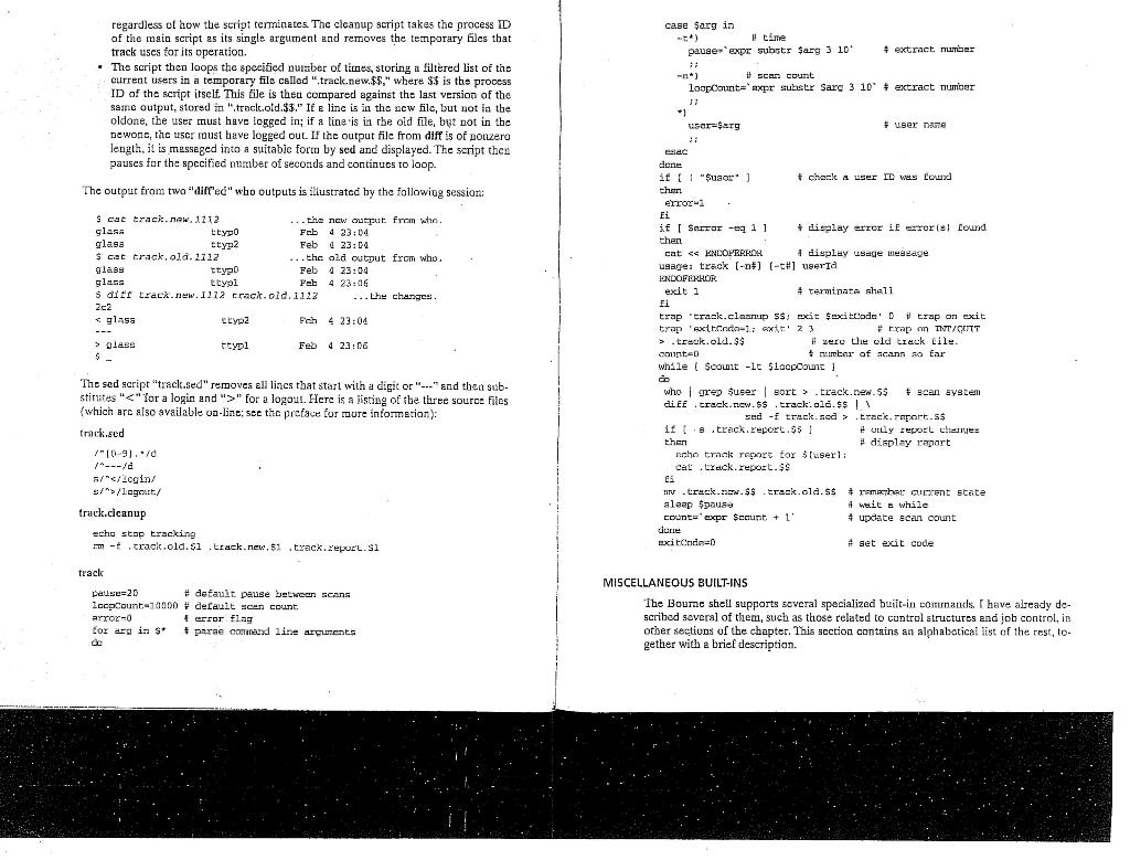 Solved Bourne Shell Script Write A Script That 