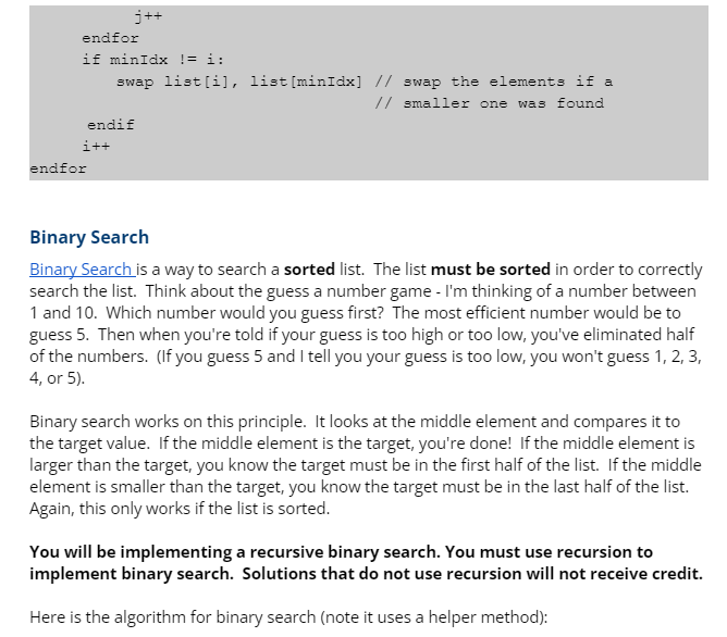 Solved In this lab, you will implement a simple sort | Chegg.com