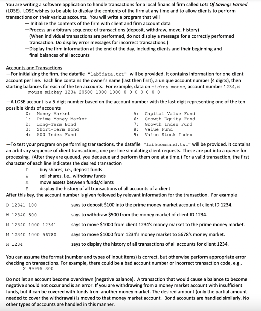 Solved design a c++ based software | Chegg.com