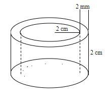 Solved The napkin ring pictured in the following figure is | Chegg.com