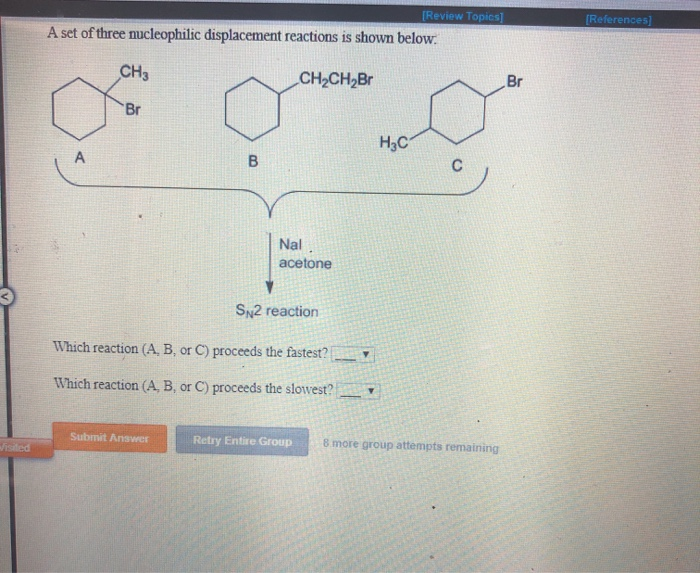 Solved Review Topics) [References] The two reactants shown | Chegg.com