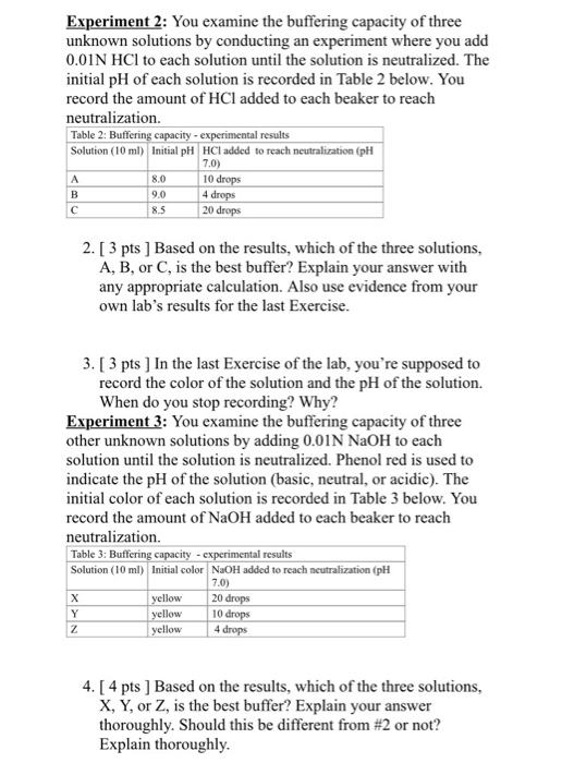 Solved: Acid-Base Lab. 1. Based On These Results, Which Of... | Chegg.com